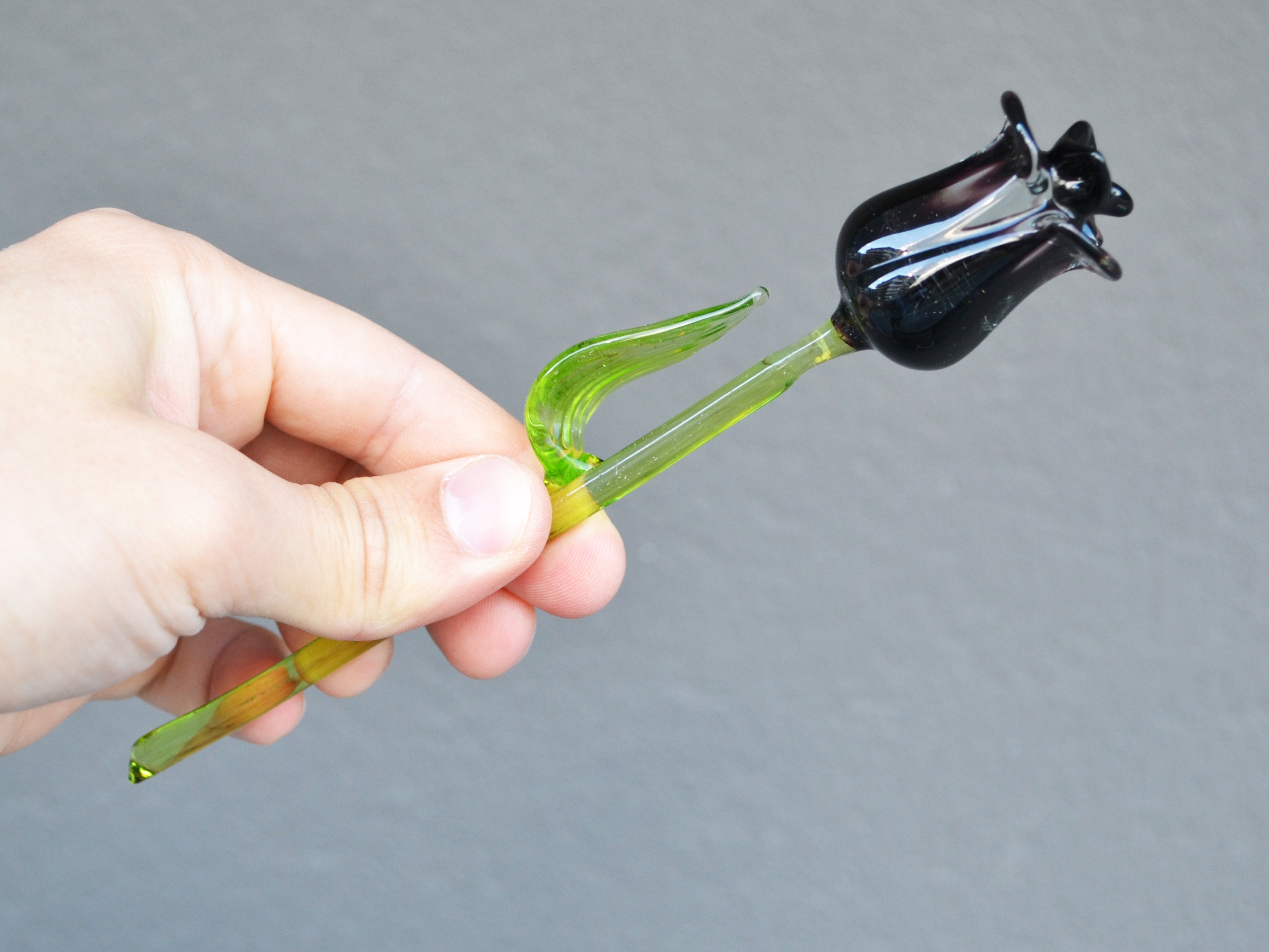 Purple Glass Rose Flowers Wall Decor Flower Arrangements Art - Etsy