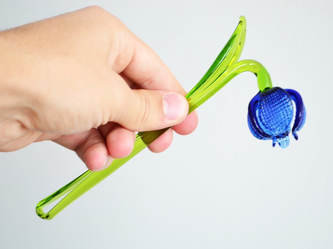 Blue Glass Bell Flower Murano Garden Flower Miniatures Figure - Etsy