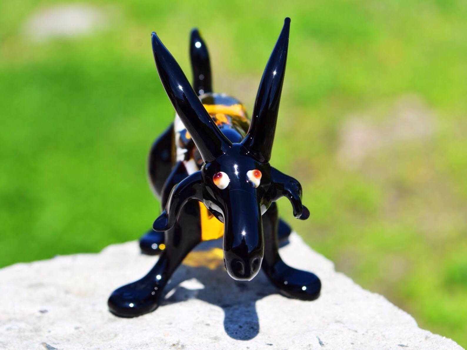 3.2 Glass Goat Figurines Blown Glass Goat Ornament | Etsy