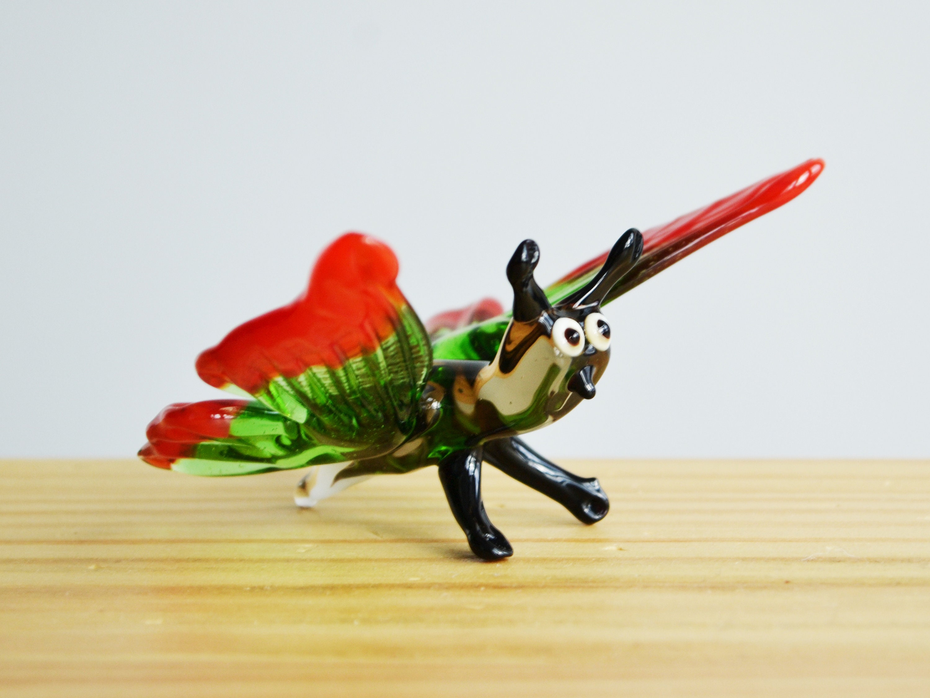 Glass Butterfly in Glass Fused Glass Animals Figurines Garden | Etsy