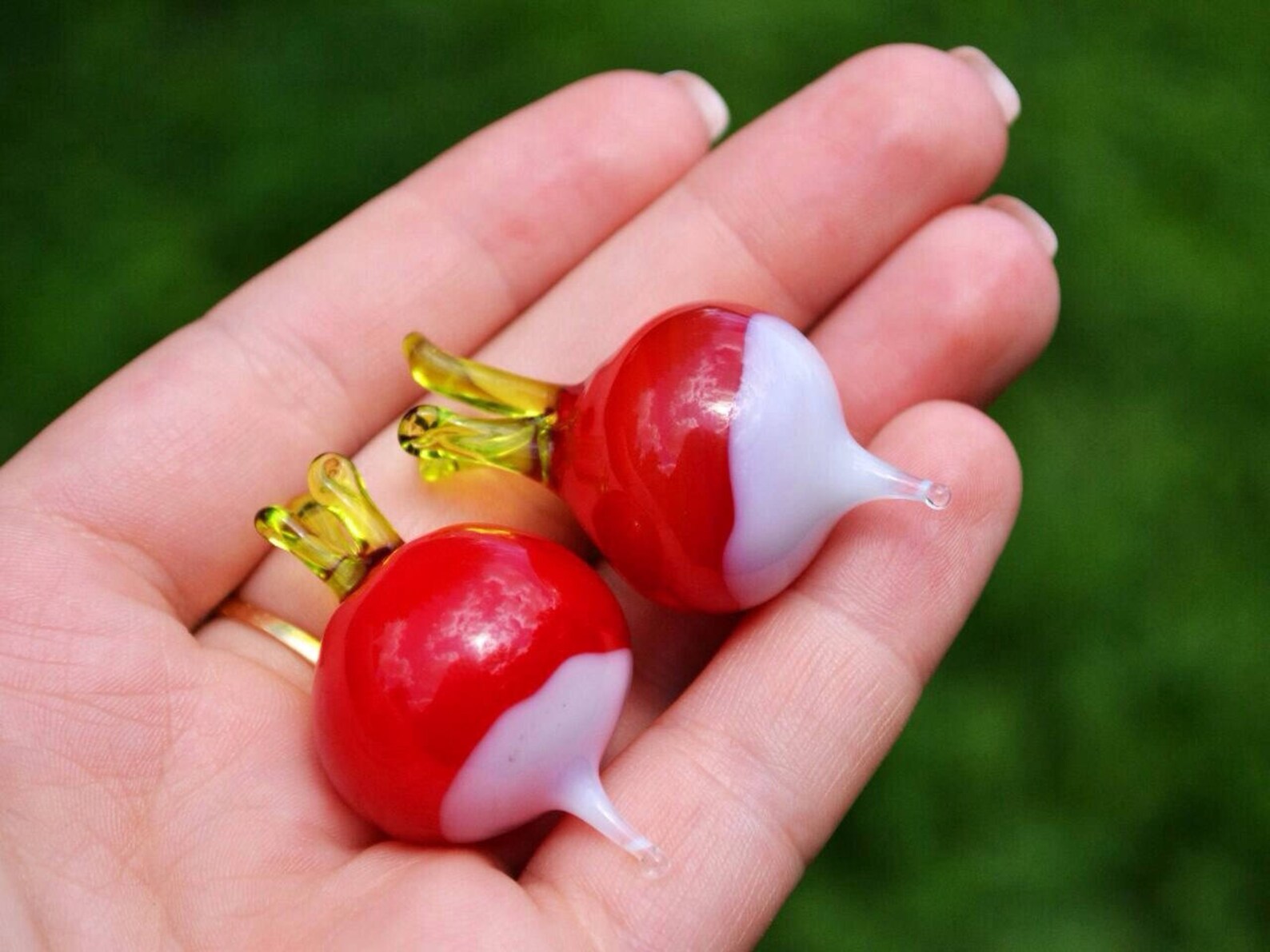 Glass Radish Figurine Fused Glass Figures Father's Day Toy - Etsy