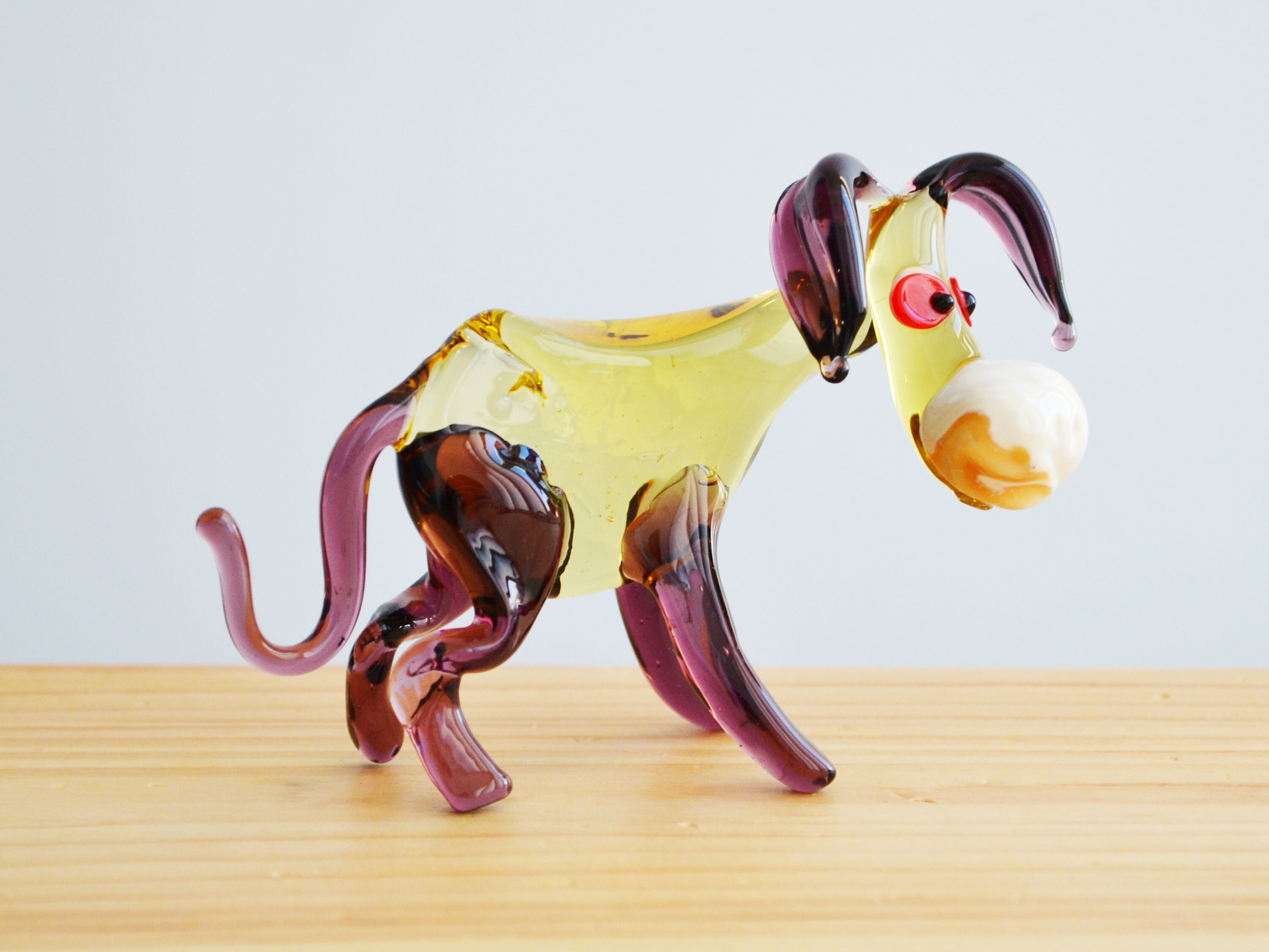 Glass donkey figurine Donkey collection Glass donkey statue Glass ...