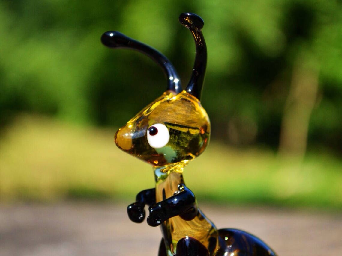 Glass Ant Figure Animal Collectible Figurine Doll House Ant - Etsy