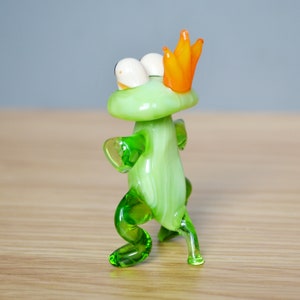 Glass Frog Figure - Green Glass Frog Sculpture - Collectible Christmas ...