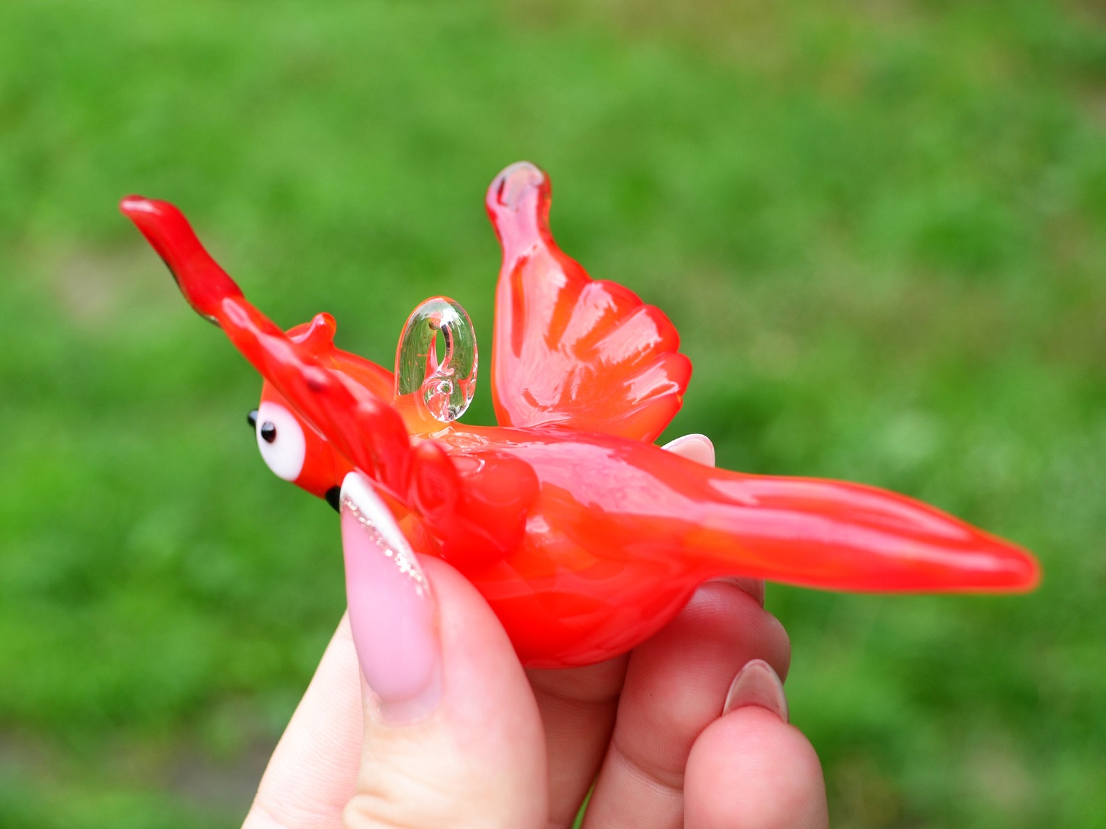 Glass Cardinal Bird Red Animals Figurine Cardinals Glass - Etsy