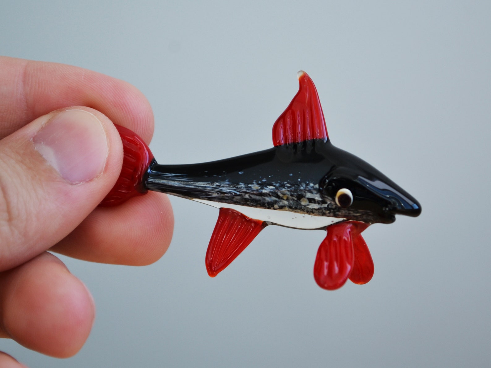 Art Glass Fish Toys Murano Animals Tiny Small Figure Glass | Etsy