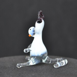 Small Cow Sculpture Art Glass Cow Statue Figurine Blown Glass Mini Cow ...