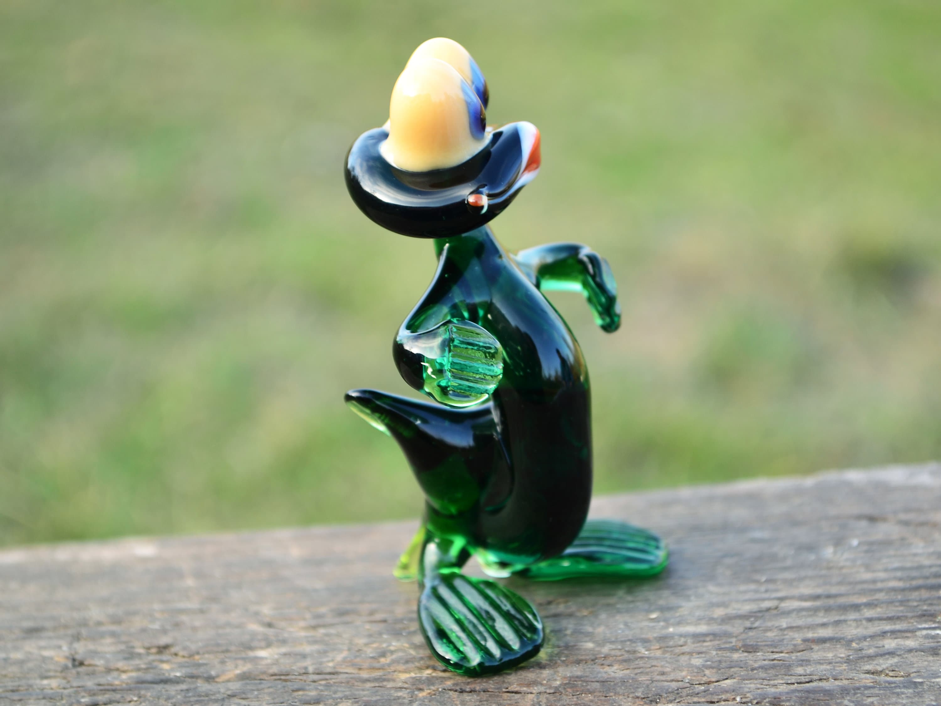 Glass Frog Figurine Animals Glass Frog Sculpture Artglass Toy | Etsy