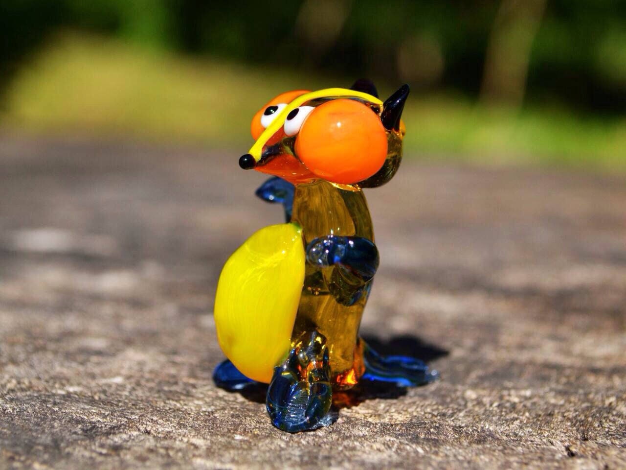 Glass Badger Sculpture Badger Xmas Ornaments Christmas | Etsy