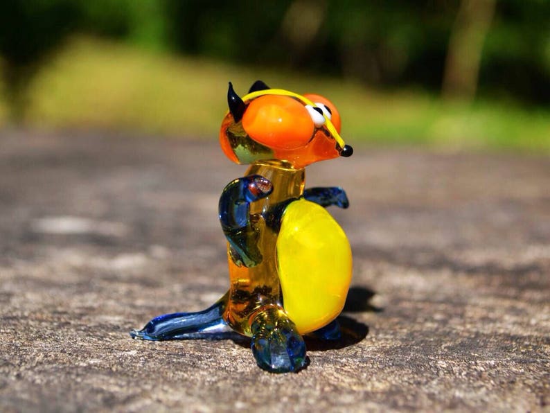 Glass Badger Sculpture Badger Xmas Ornaments Christmas | Etsy