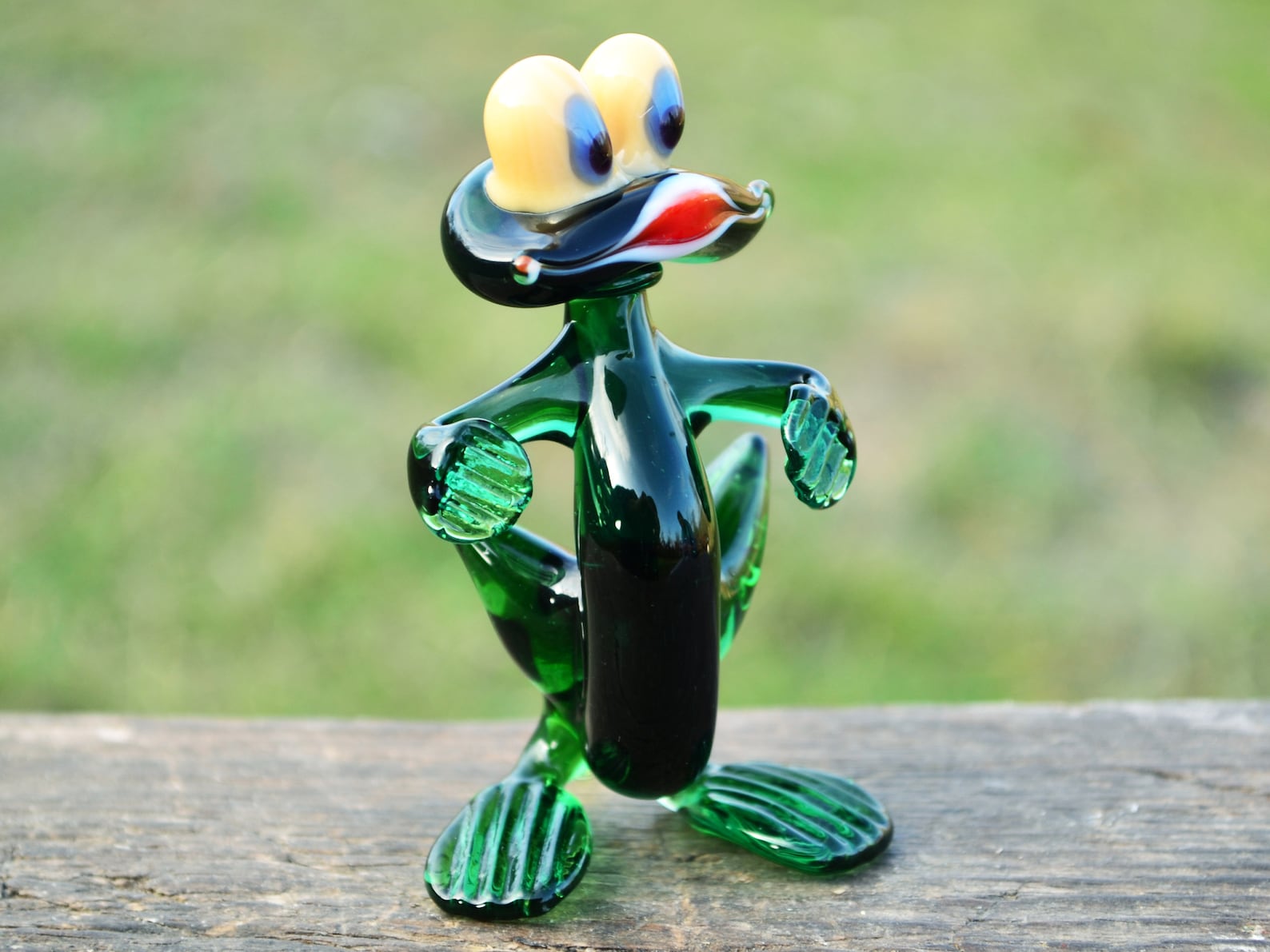 Glass Frog Figurine Animals Glass Frog Sculpture Artglass Toy - Etsy