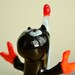 Black Glass Mole Figure Mole Sculpture Mole Miniature - Etsy