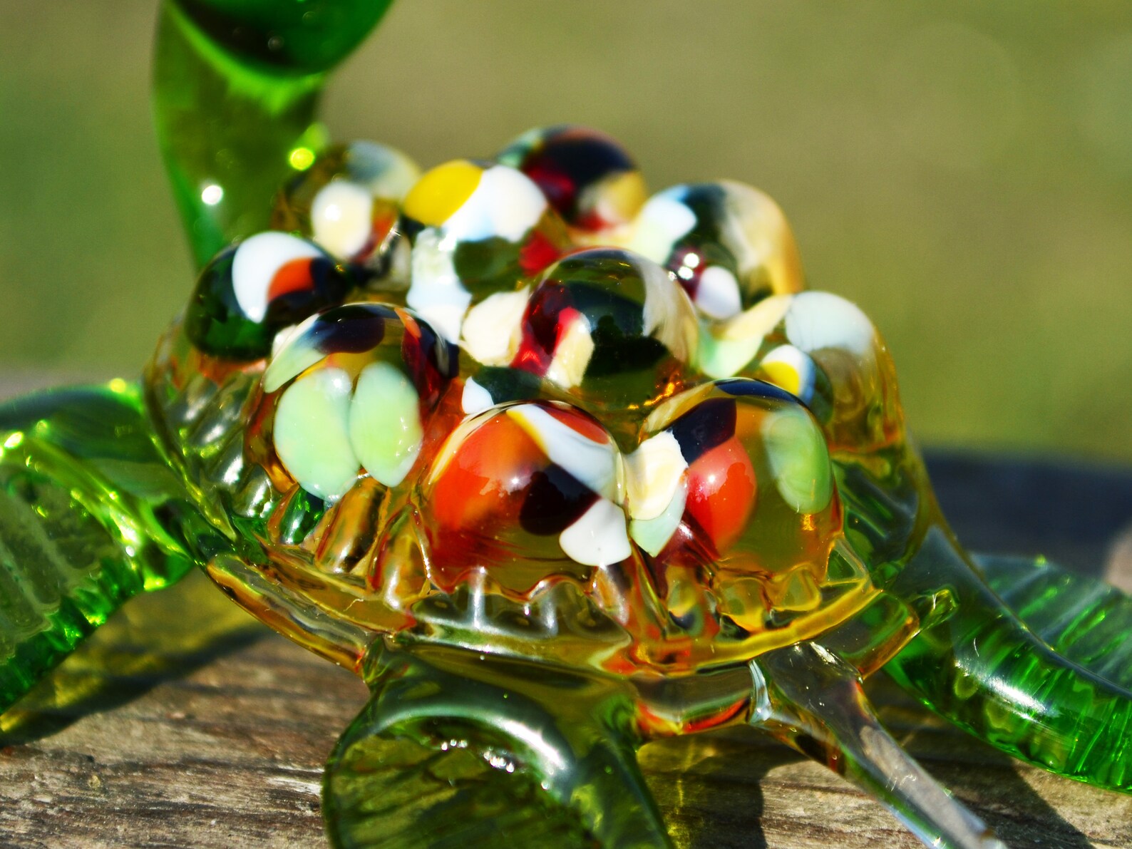 Glass Turtle Figurine Green Aquarium Accessories Turtle for - Etsy