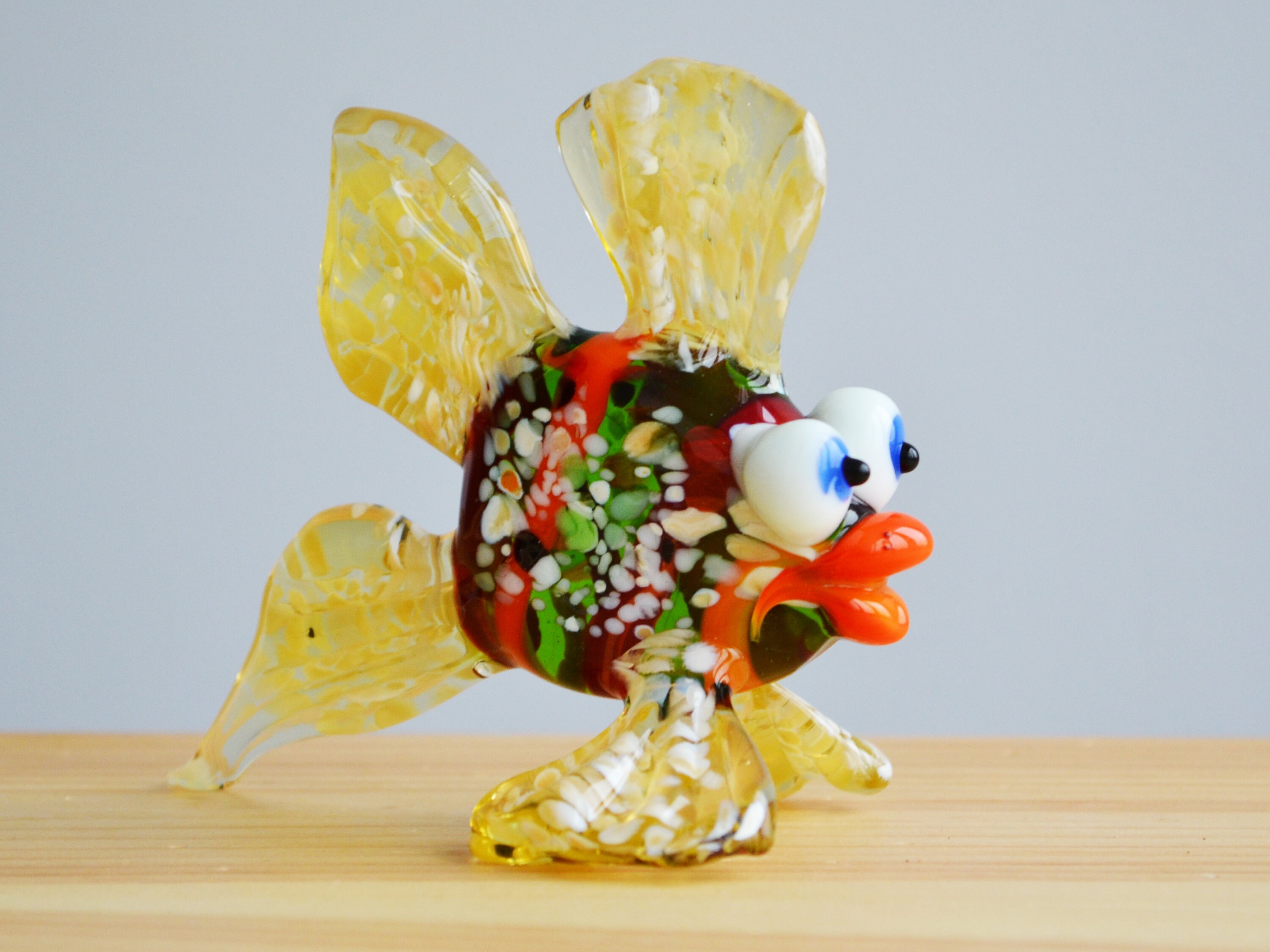 Blown Glass Fish Figurine Animals Glass Blowing Fish Miniature | Etsy