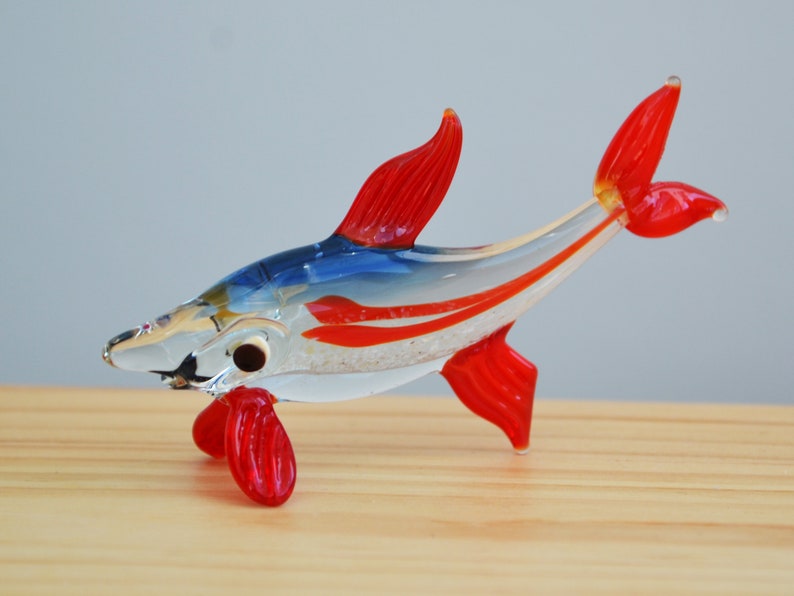 Art Glass Fish Toys Murano Animals Tiny Small Figure Glass | Etsy