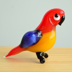 Red Parrot Figurine for Decoration Parrot Statue Decor Artwork | Etsy