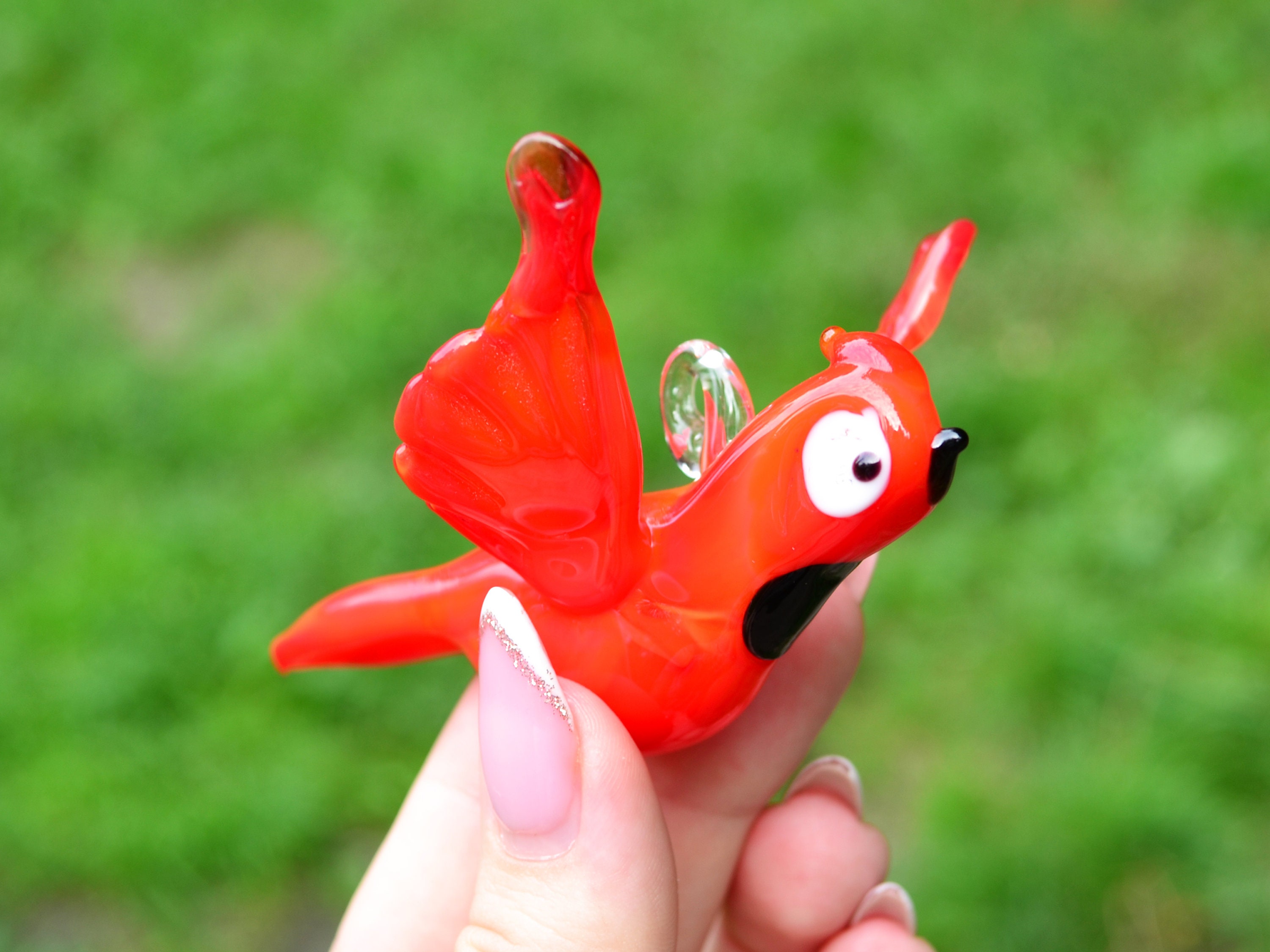 Glass Cardinal Bird Red Animals Figurine Cardinals Glass - Etsy
