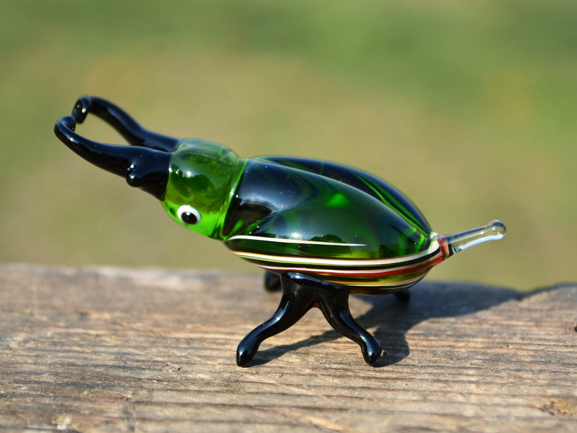 Glass Bug Figurine Bug Christmas Decoration Bug Xmas Sculpture - Etsy