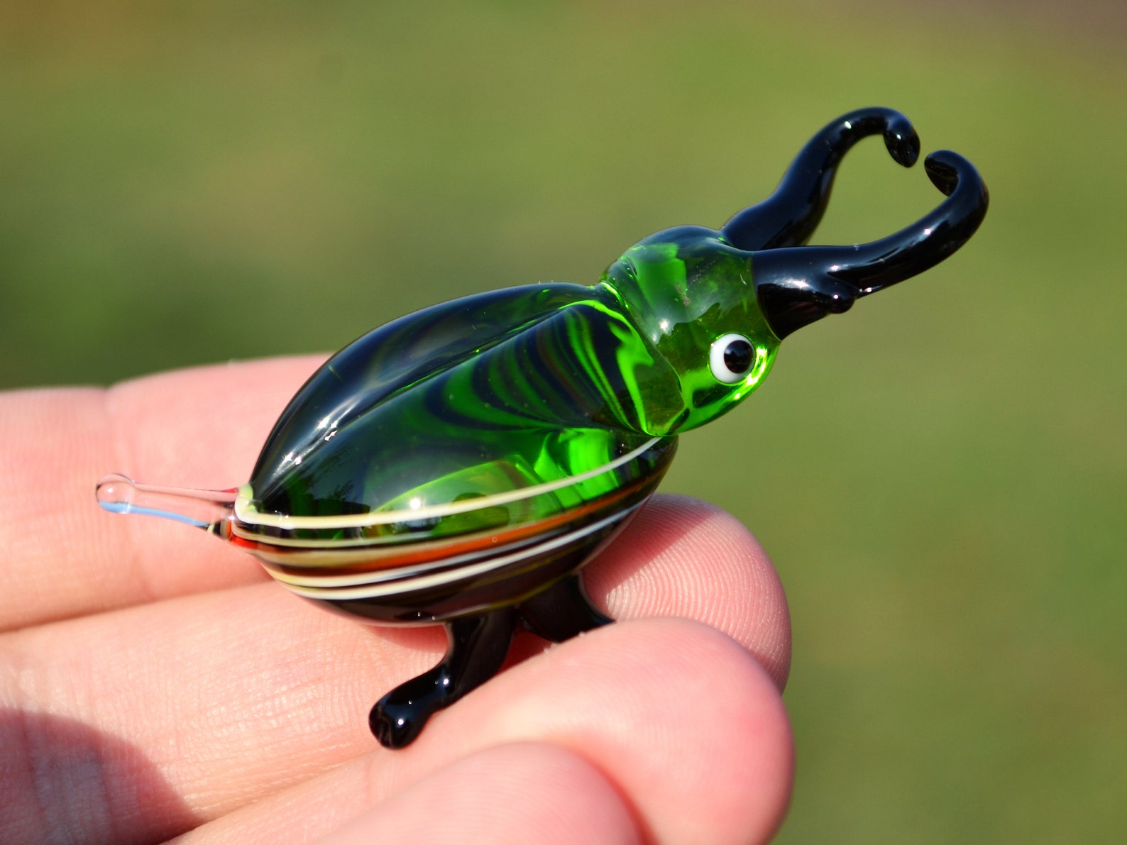 Glass Bug Figurine Bug Christmas Decoration Bug Xmas Sculpture - Etsy