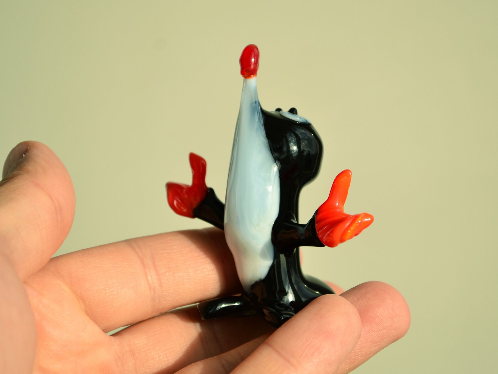 Black Glass Mole Figure Mole Sculpture Mole Miniature | Etsy