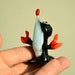 Black Glass Mole Figure Mole Sculpture Mole Miniature - Etsy