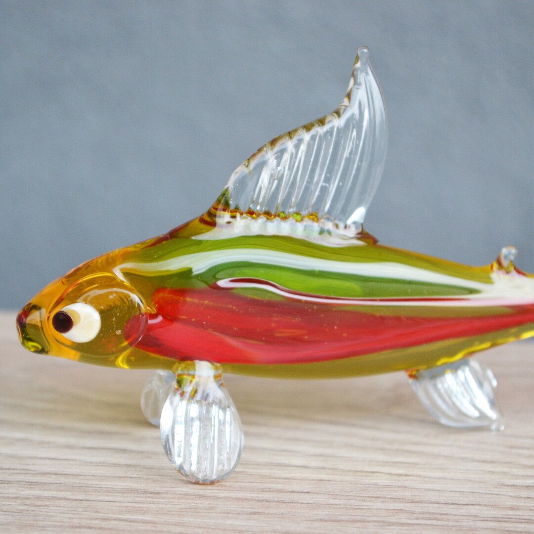 Glass Fish Figure Artglass Fish Toys Glass Fish Figurine Sea Animals ...