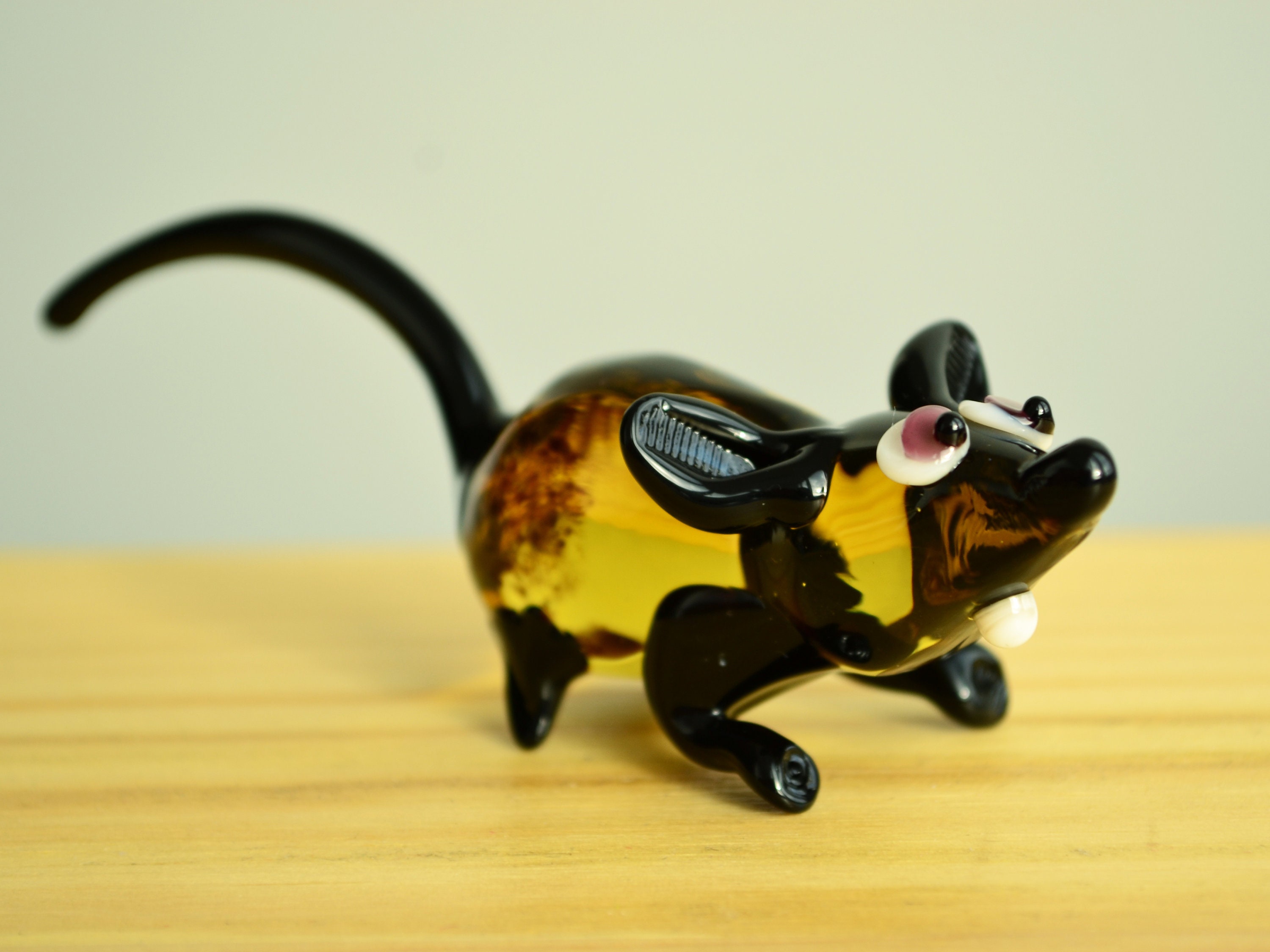 Glass Mouse Figures Sculpture Mouse Figurines Murano Mice | Etsy