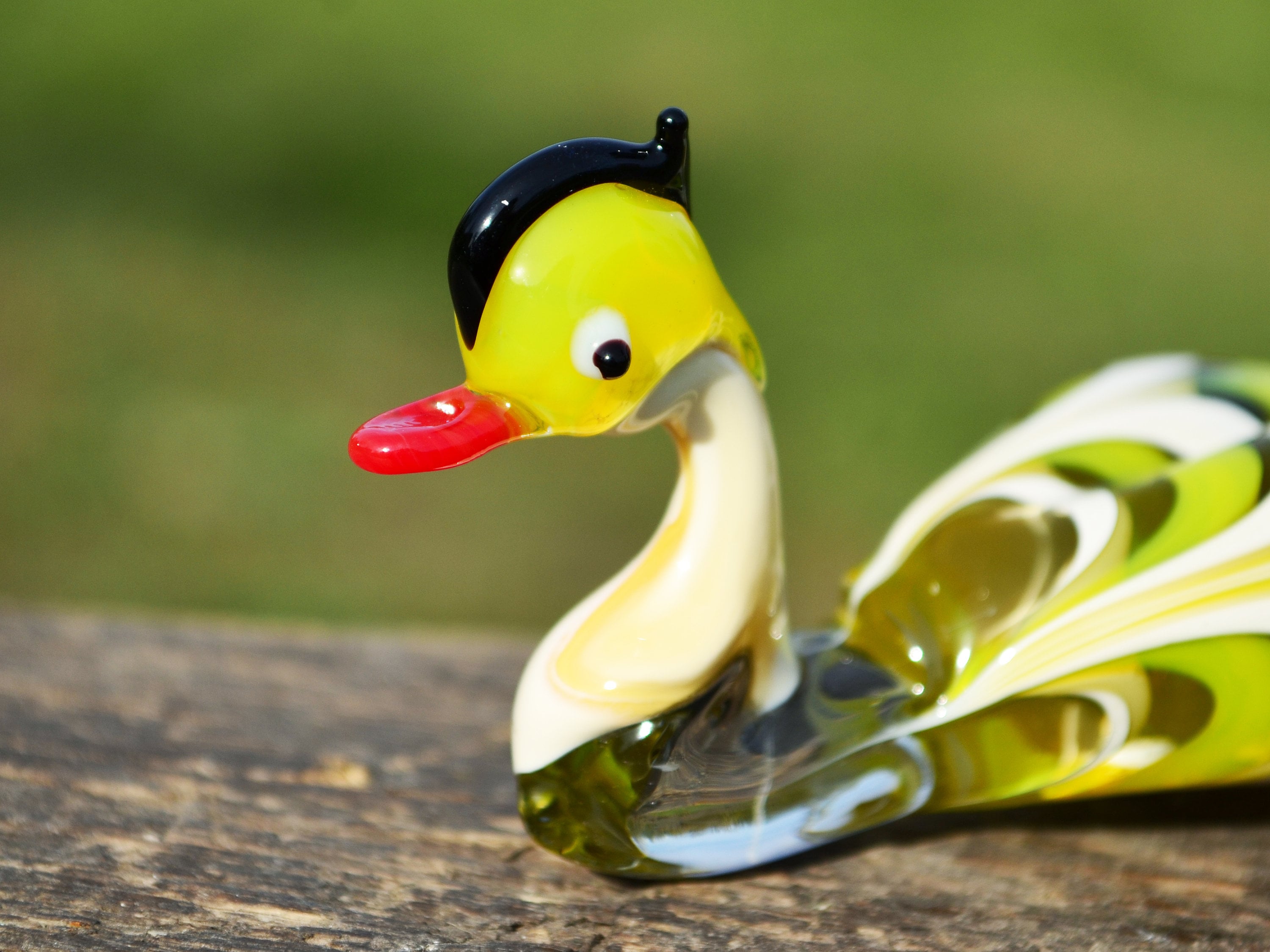 Glass Duck Figure Duck Toy Decor Duck Ornaments Duck - Etsy