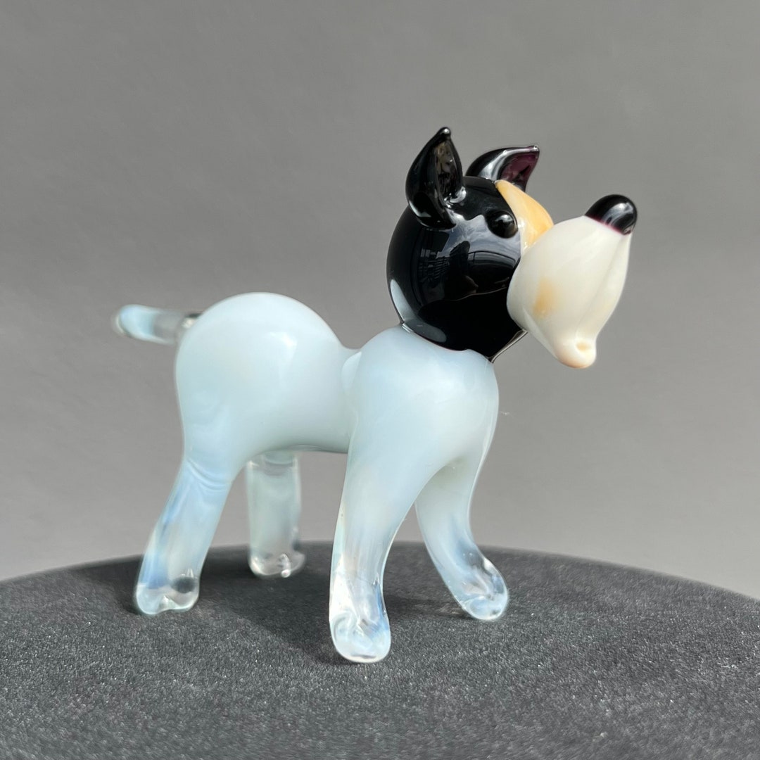 Glass Pug Figurine - Blown Glass Pug Decoration - Pug Gift Ideas ...