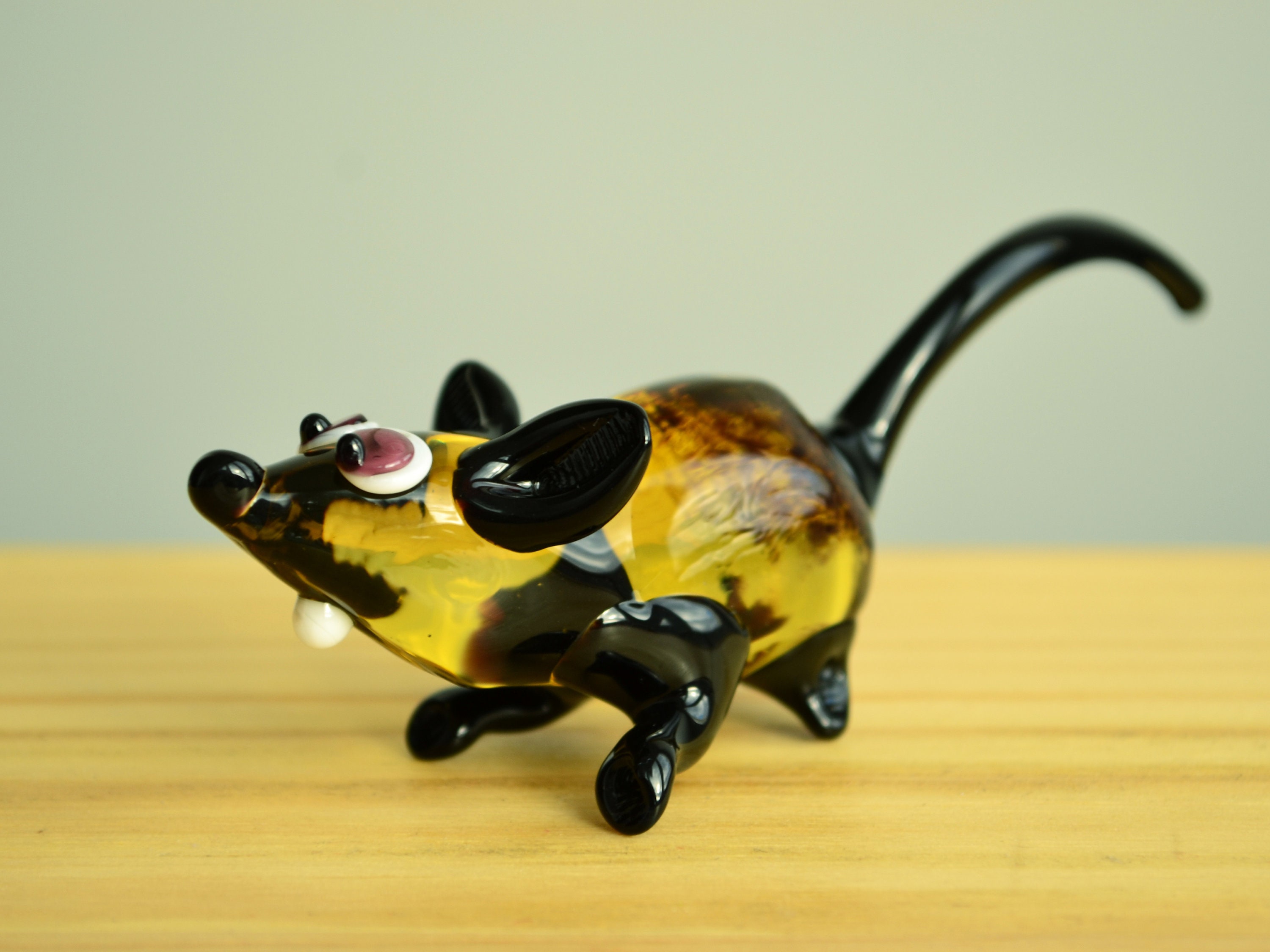 Glass Mouse Figures Sculpture Mouse Figurines Murano Mice | Etsy
