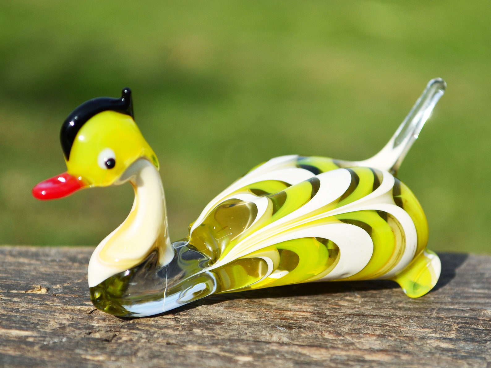 Glass Duck Figure Duck Toy Decor Duck Ornaments Duck - Etsy