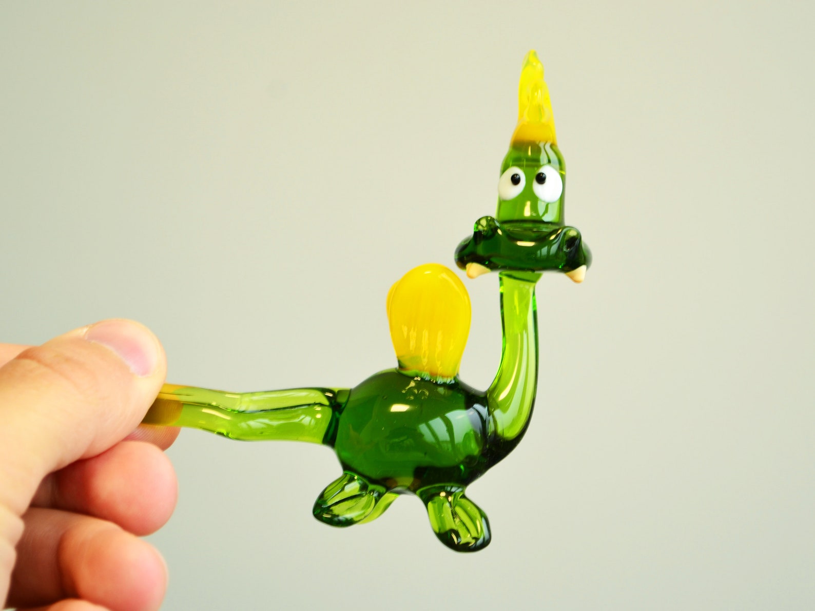 Green Glass Dragon Figurines Perfect Gift Murano Paperweight | Etsy