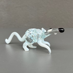 Glass Rat Figurine Rat Animals Glass Rats Sculpture Art Glass Rat Decor ...