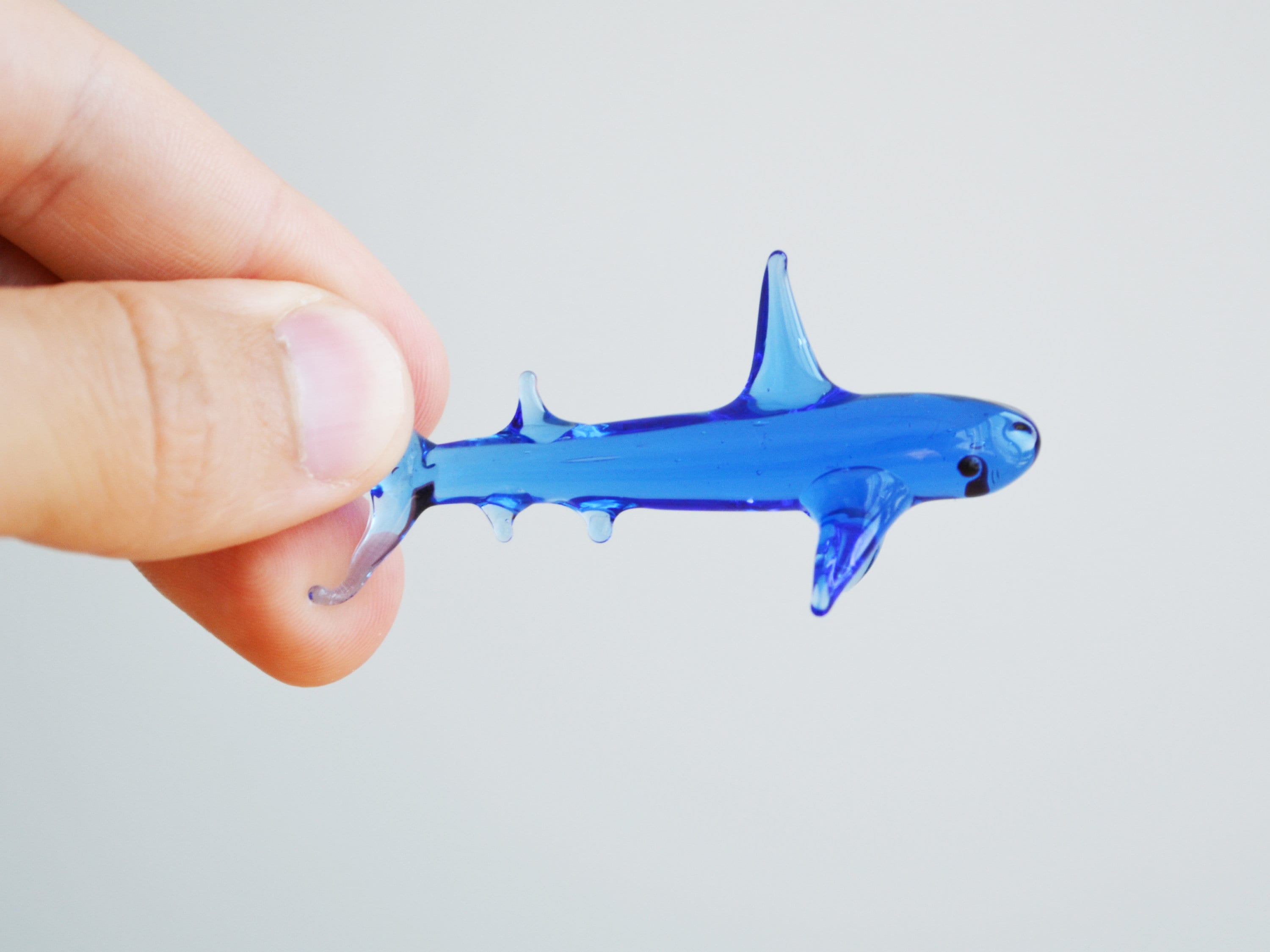 Small Glass Shark Sculpture Shark Statue Glass Shark Figurines - Etsy