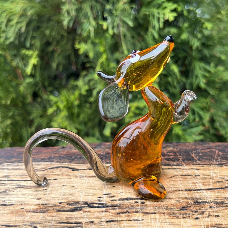 Blown Glass Mouse - Etsy