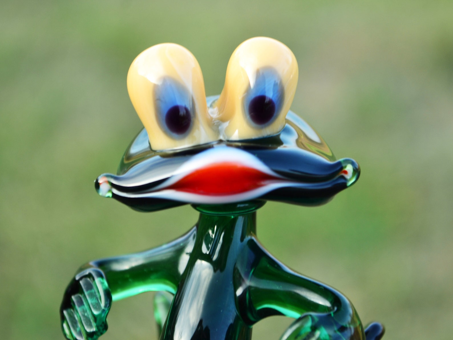Glass Frog Figurine Animals Glass Frog Sculpture Artglass Toy - Etsy