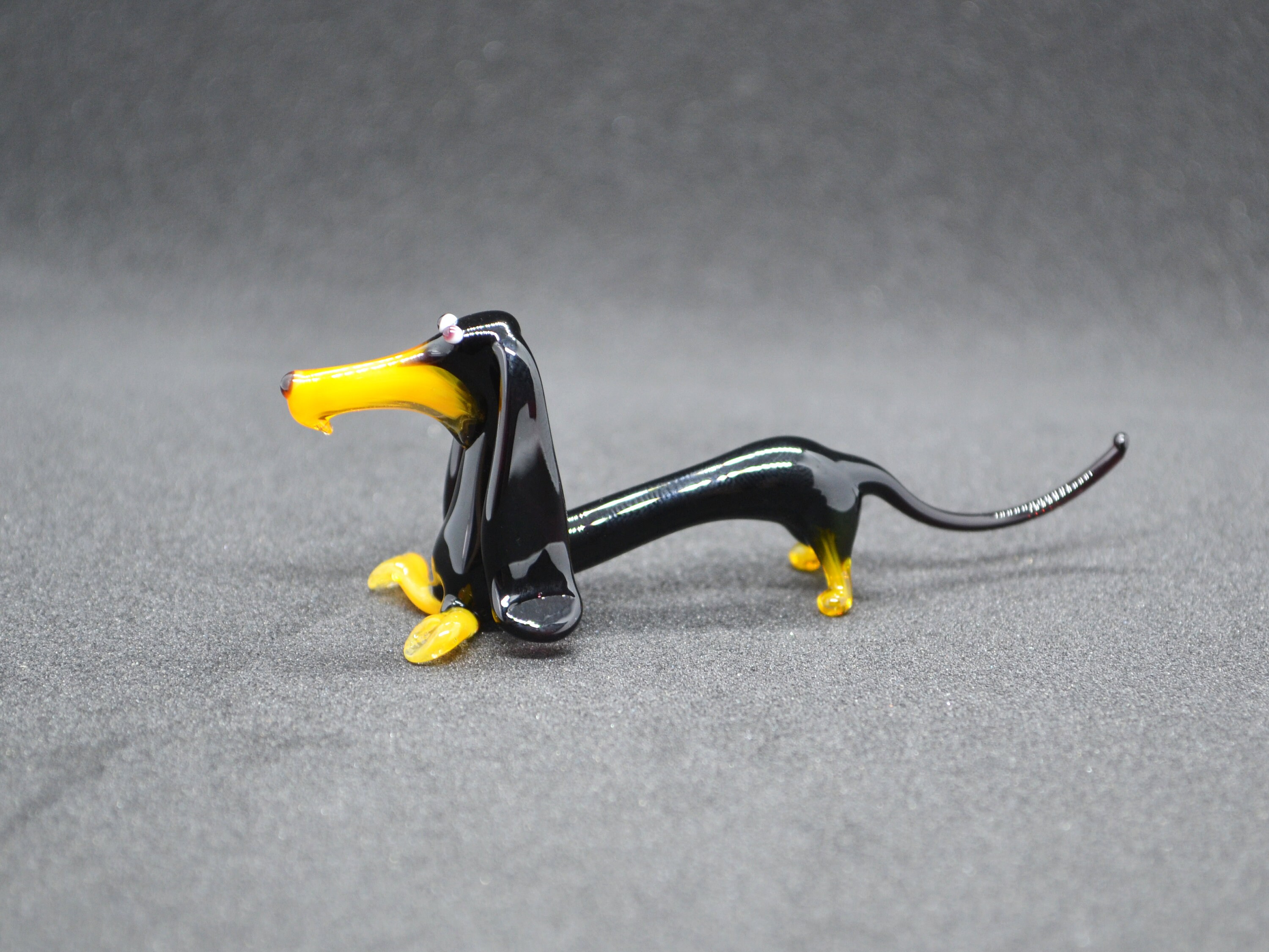 Glass Badger Dog Figurine Animals Glass Badger Dog Miniature - Etsy