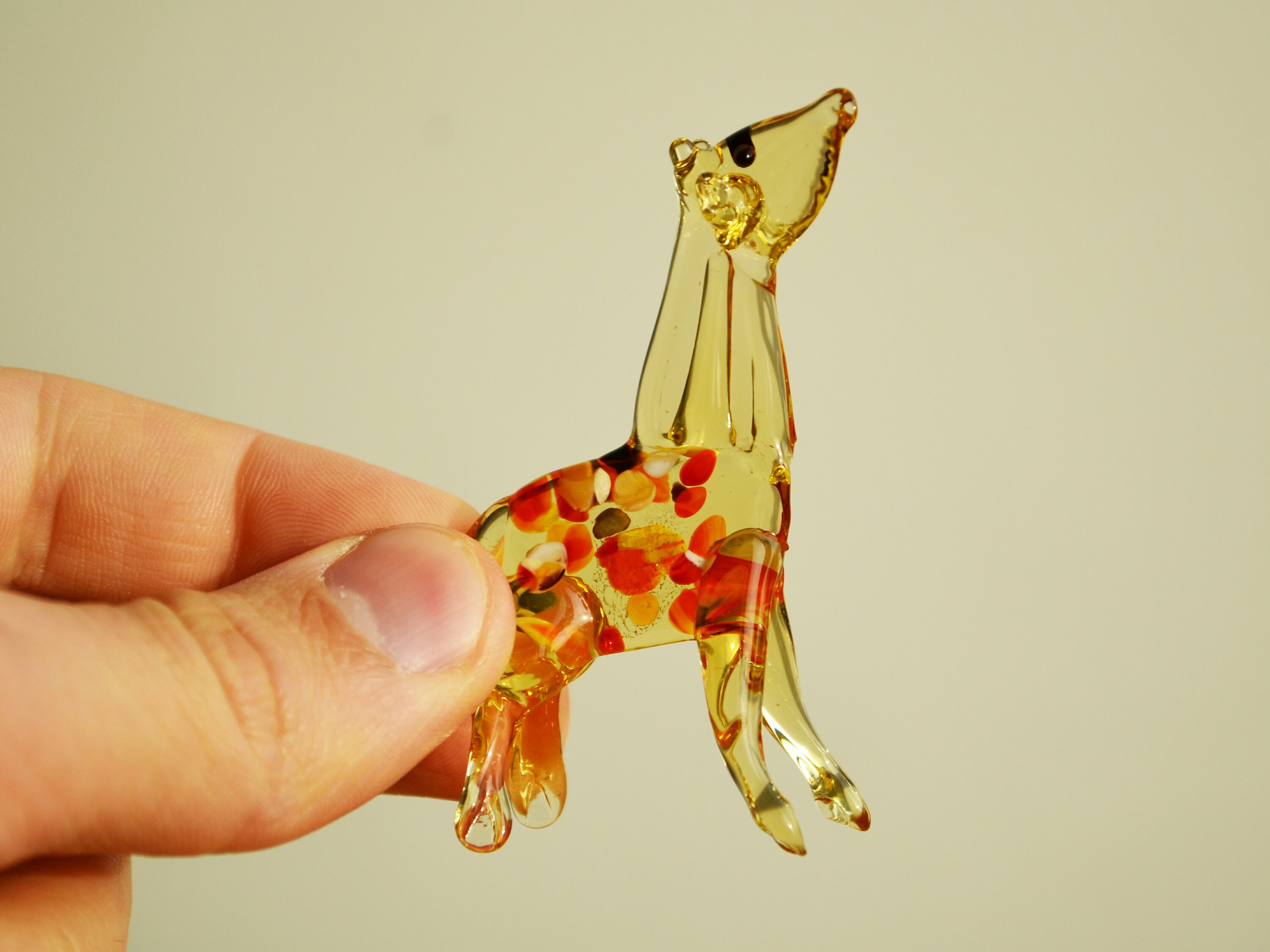 Glass Giraffe Figurine Animals Glass Giraffe Miniature Art - Etsy UK