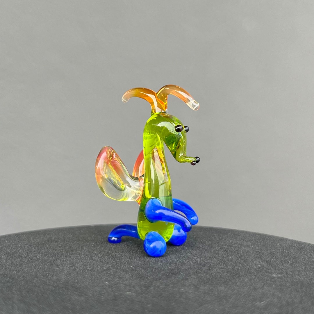 Miniature Glass Dragon for Doll House Dragon Tiny Miniatures Small ...