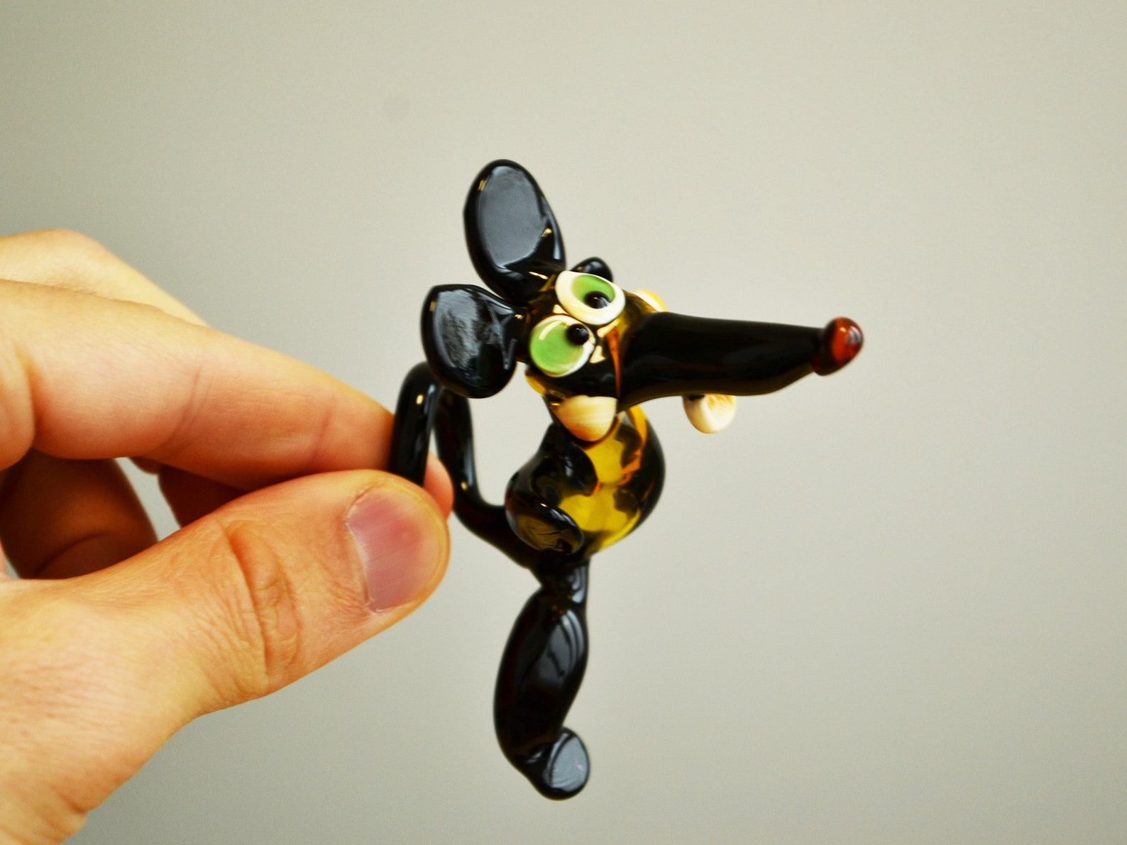 Big Glass Mouse Figures Sculpture Mouse Figurines Murano Mice | Etsy