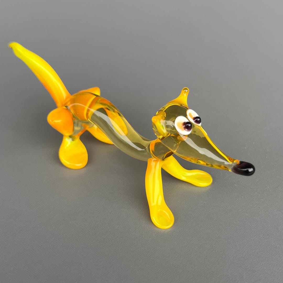 Glass Fox Figurine - Etsy