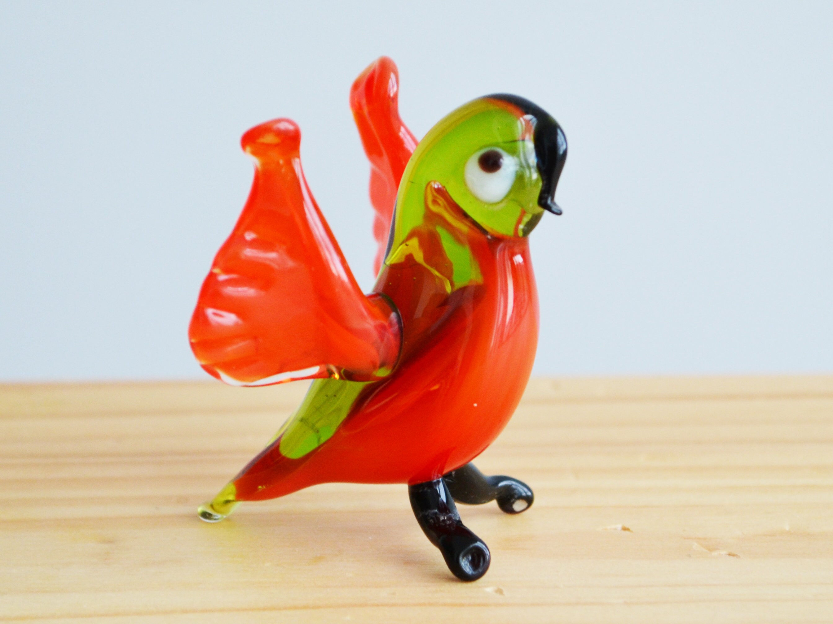 Red Parrot Figurine for Decoration Parrot Statue Decor Artwork - Etsy