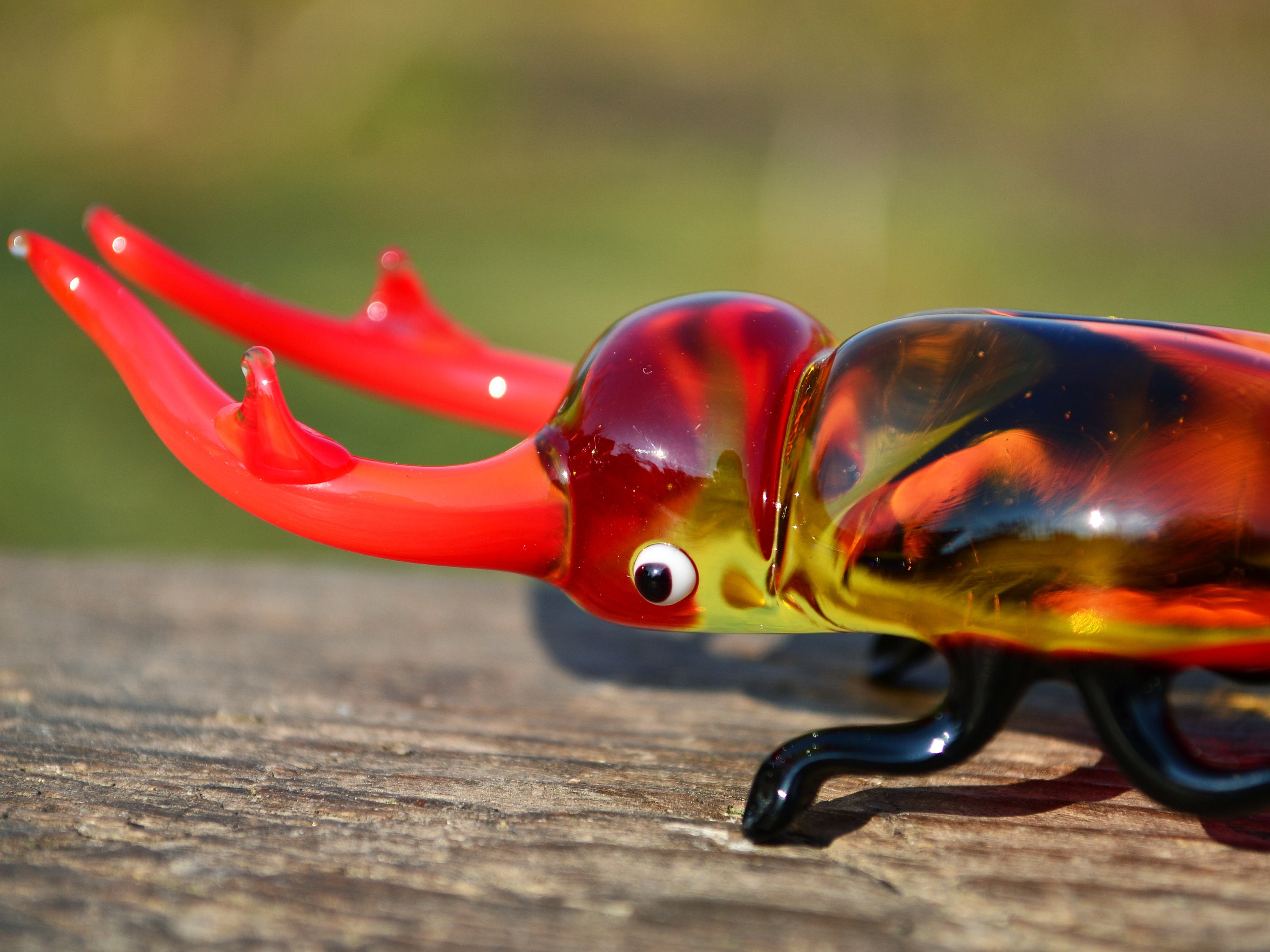 Red Glass Bug Figurine Animals Glass Bug Miniature Art Glass - Etsy