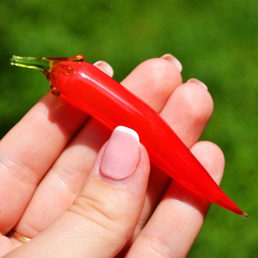 Glass Chili Peppers Figurine Fused Glass Figurines Father's Day Gift ...