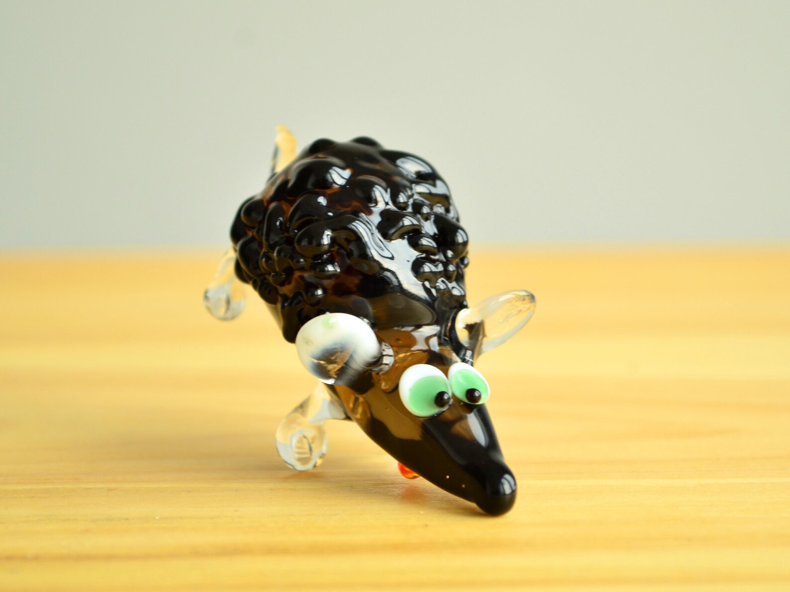 Glass Hedgehog Figurine Animals Glass Hedgehog Sculpture Art | Etsy