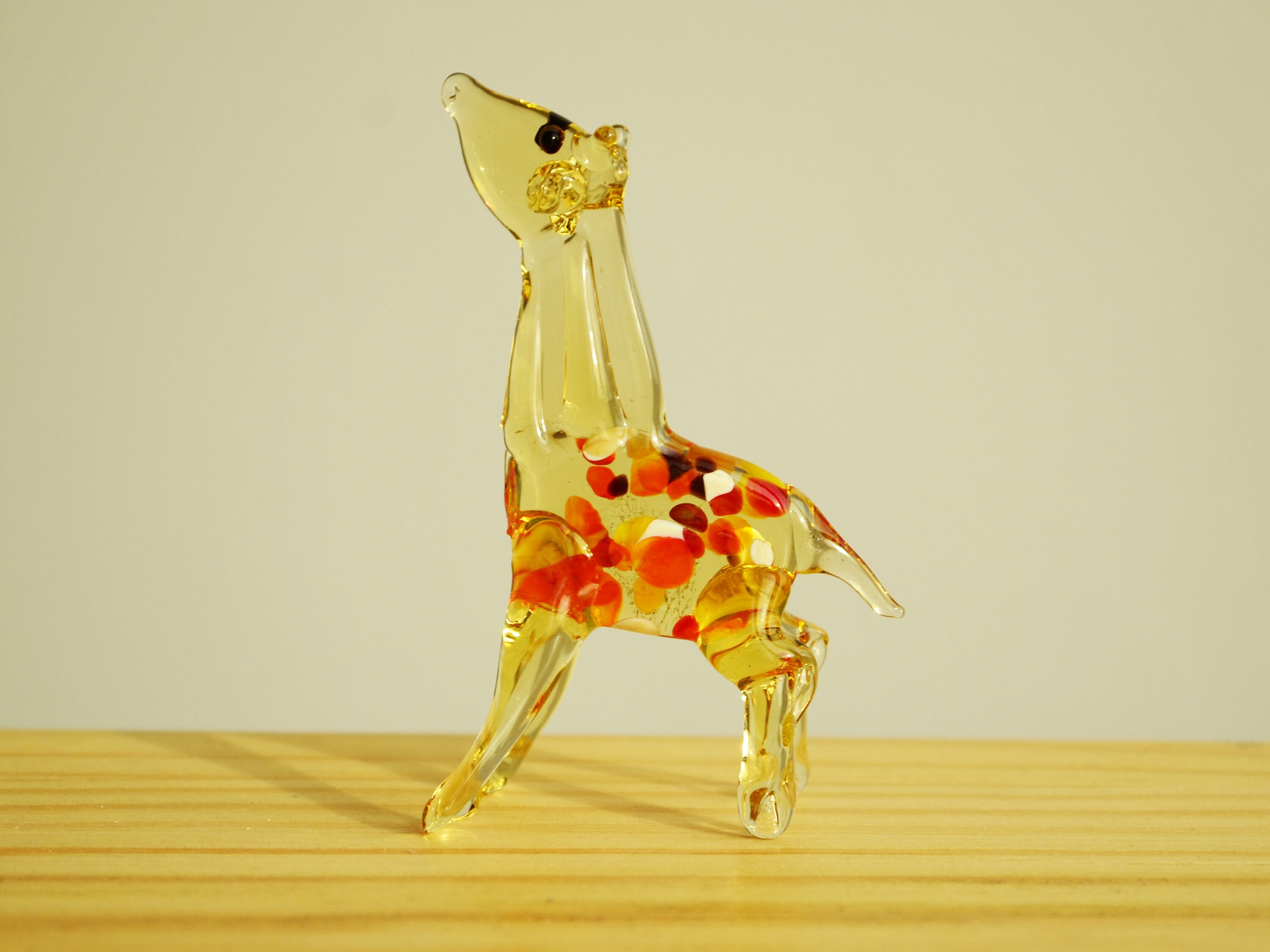 Glass Giraffe Figurine Animals Glass Giraffe Miniature Art - Etsy UK