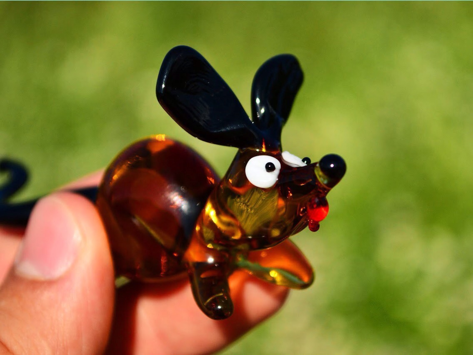 Glass Mouse Sculpture Mouse Figurines Miniature Murano Mice | Etsy