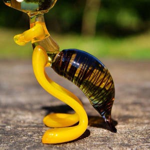 Yellow Glass Ant Glass Animal Collectible Figurine Doll House Ant ...