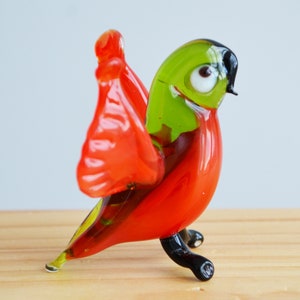 Red Parrot Figurine for Decoration Parrot Statue Decor Artwork - Etsy