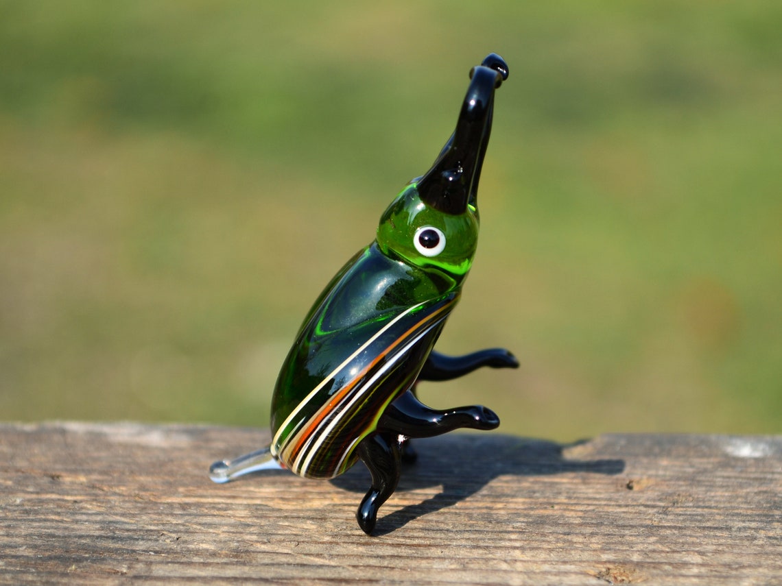 Glass Bug Figurine Bug Christmas Decoration Bug Xmas Sculpture - Etsy